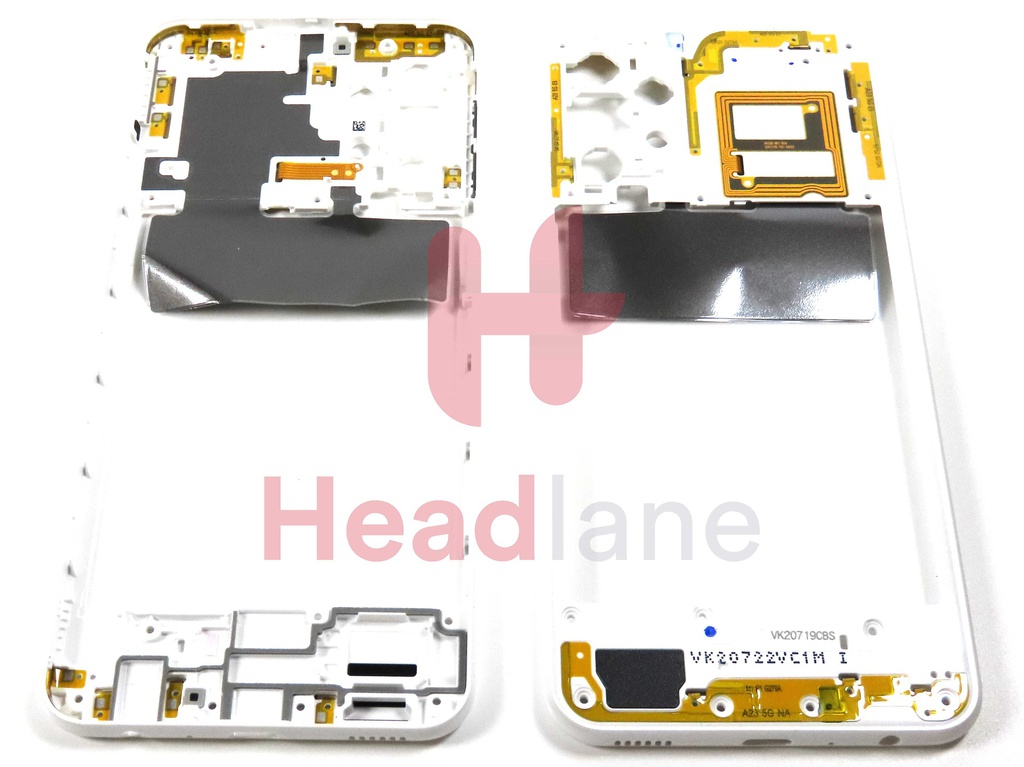 Samsung SM-A236 Galaxy A23 5G Middle Cover / Chassis - White GH98-47823B
